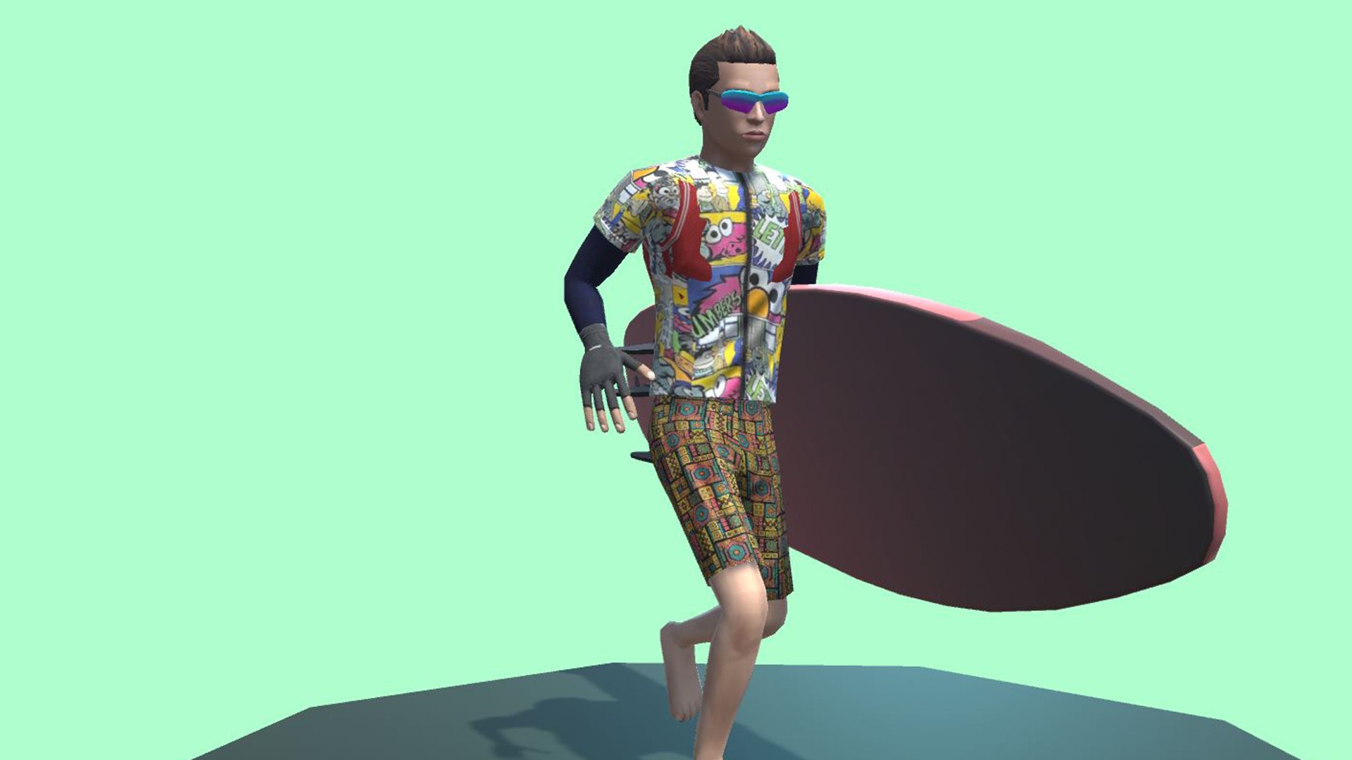 Water Surfing Avatars 3D Model - TurboSquid 2029879