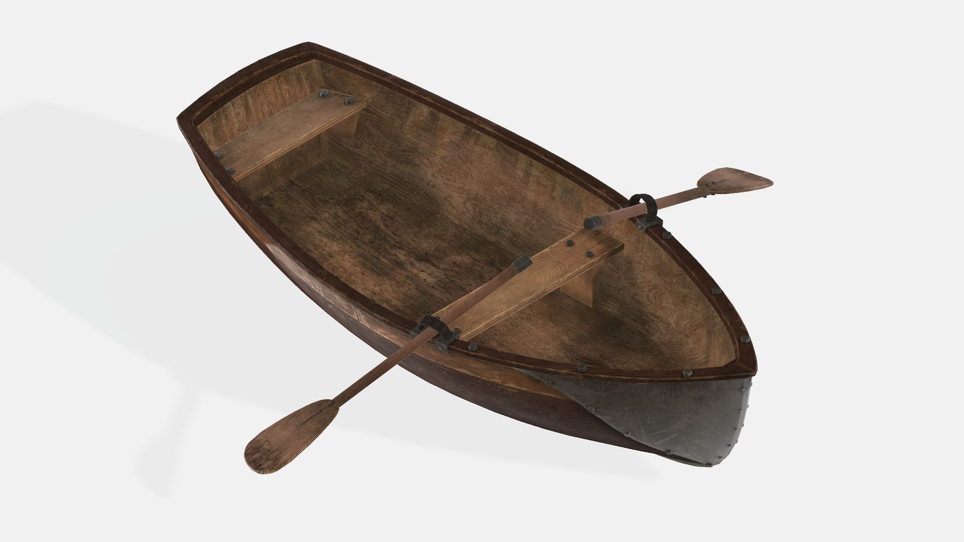 Row Boat 3D Model - TurboSquid 2354840