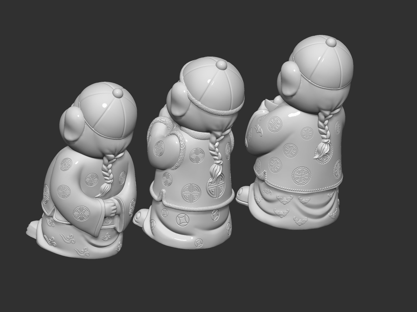 3D Cute Pig Men Model - TurboSquid 2044569