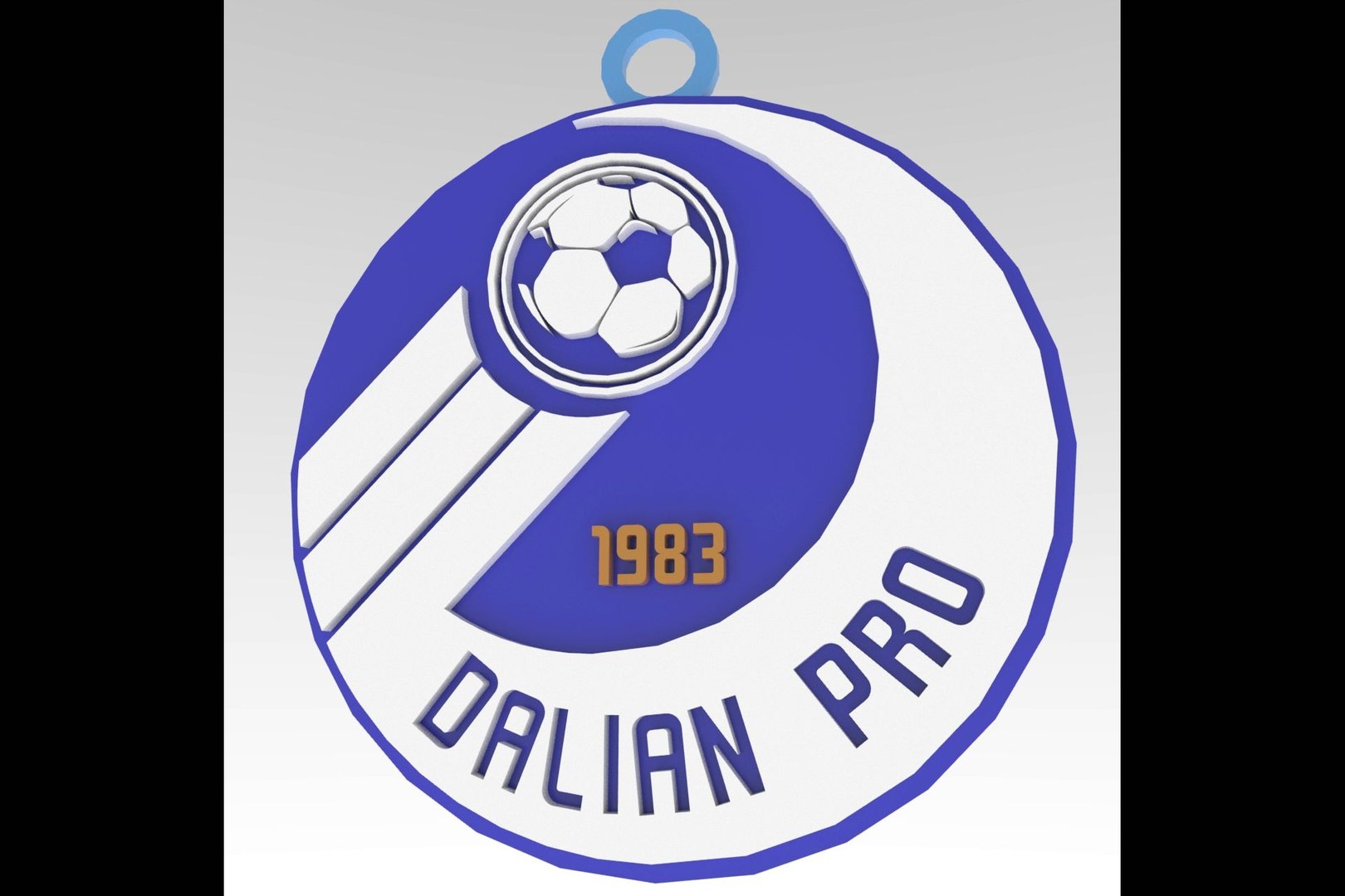 3D Model Dalian Pro Aerbin FC Logo Shield Printable Keychan And ...