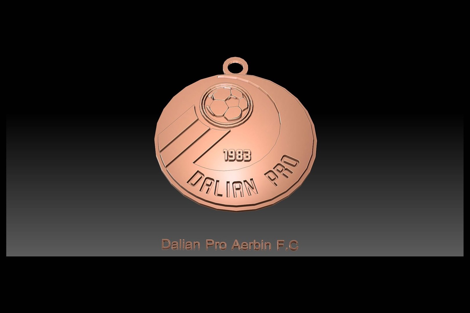 3D Model Dalian Pro Aerbin FC Logo Shield Printable Keychan And ...