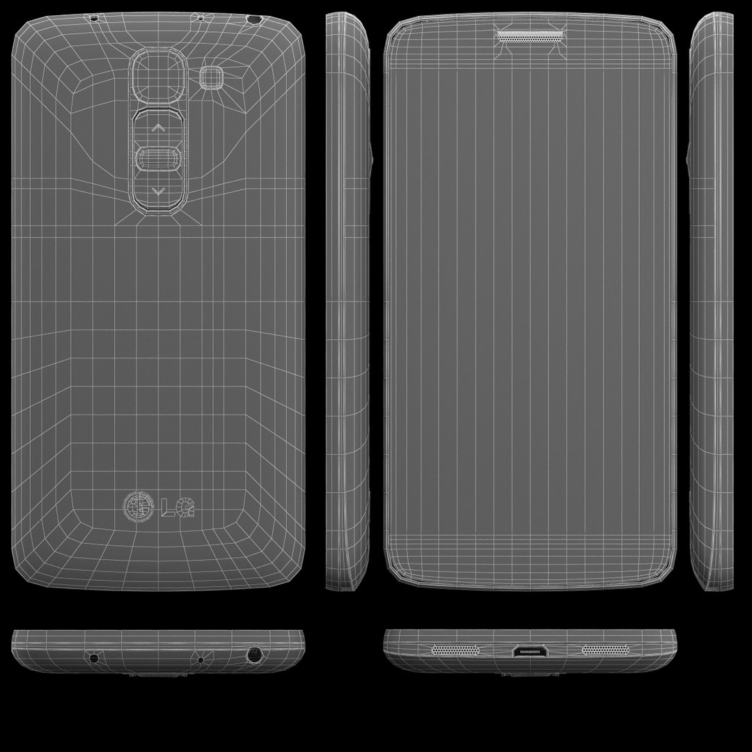 3d model lg g2 mini 2