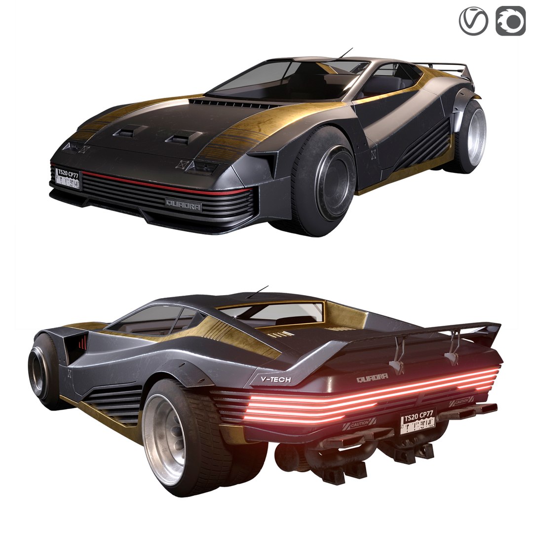 3D Car Cyberpunk 2077 - TurboSquid 1441140