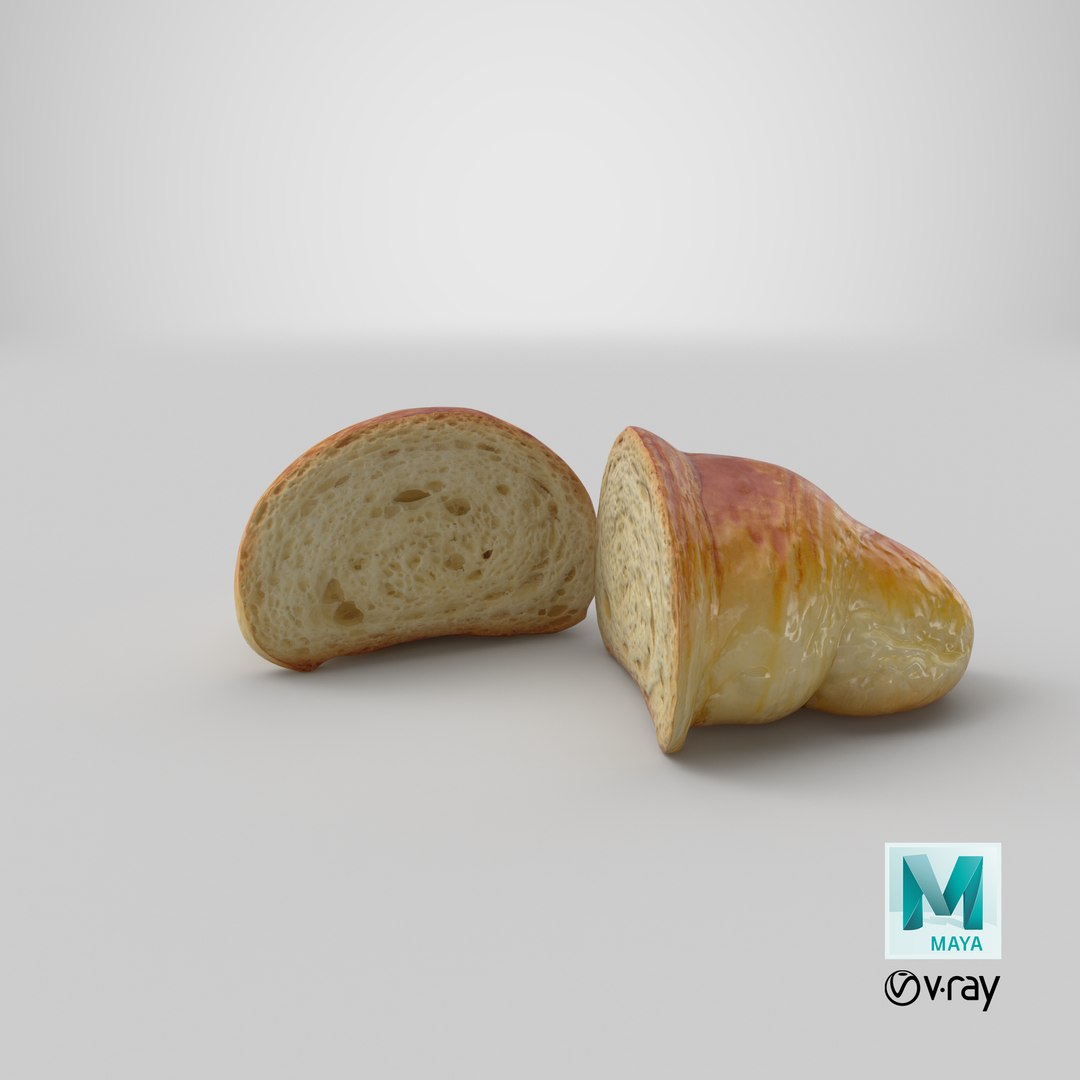 3D Croissant Cut - TurboSquid 2082234