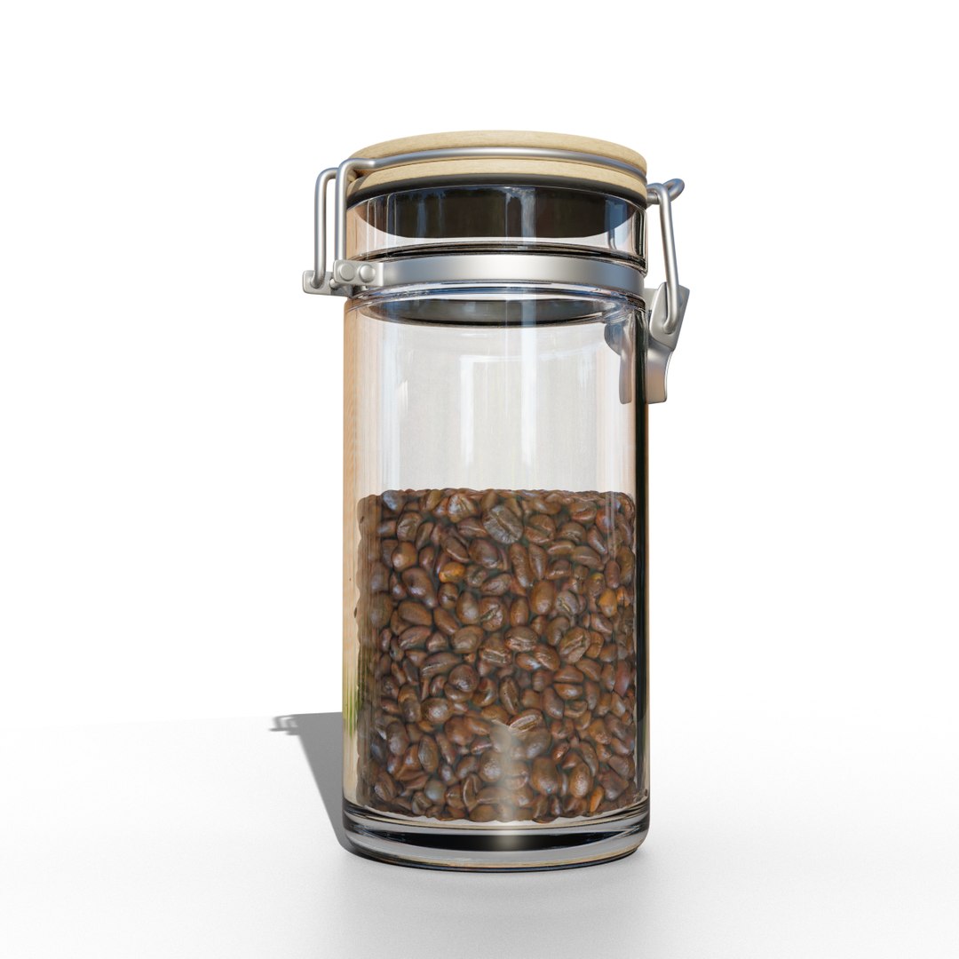 3D Coffee Jar - TurboSquid 1765469