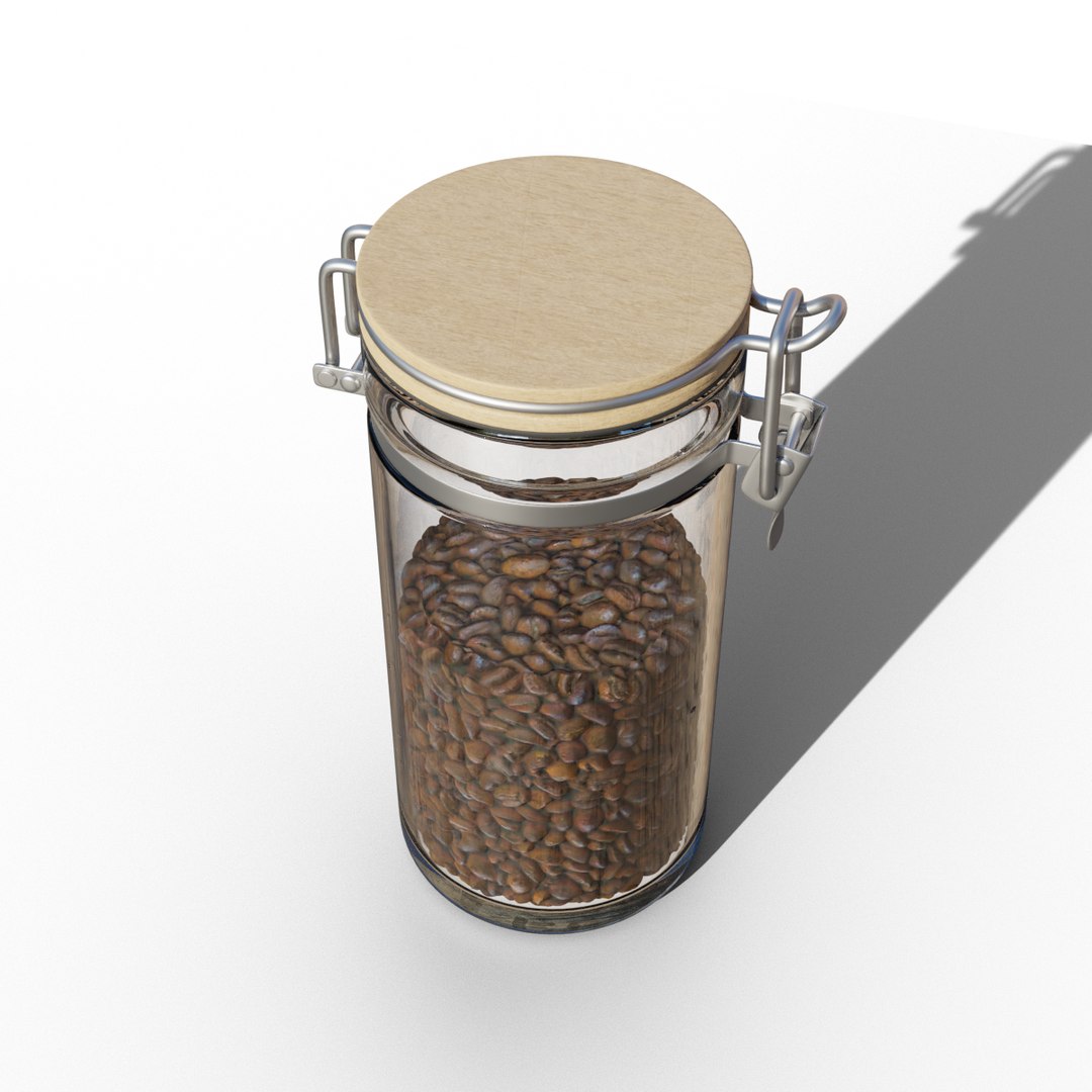 3D Coffee Jar - TurboSquid 1765469