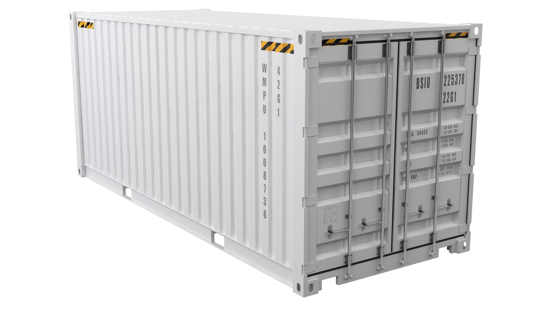 3D 20ft Shipping Container Model - TurboSquid 1934397