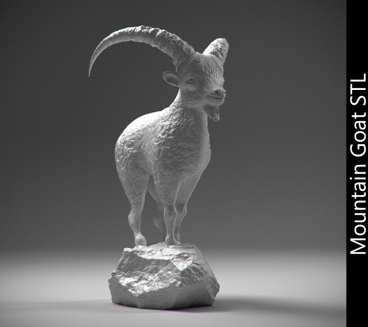 3d stl mountain goat