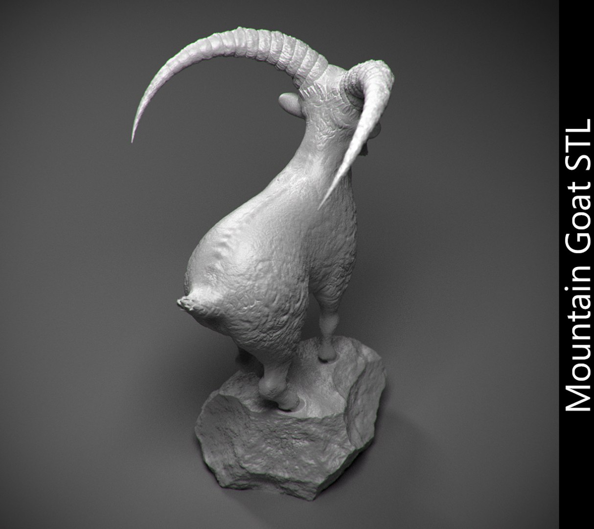 3d stl mountain goat