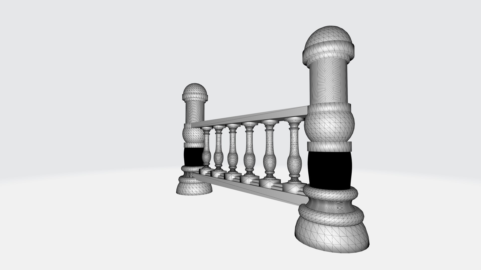 3D Model Virtual Balustrade Design Inspirations Stunning 3D Renderings ...