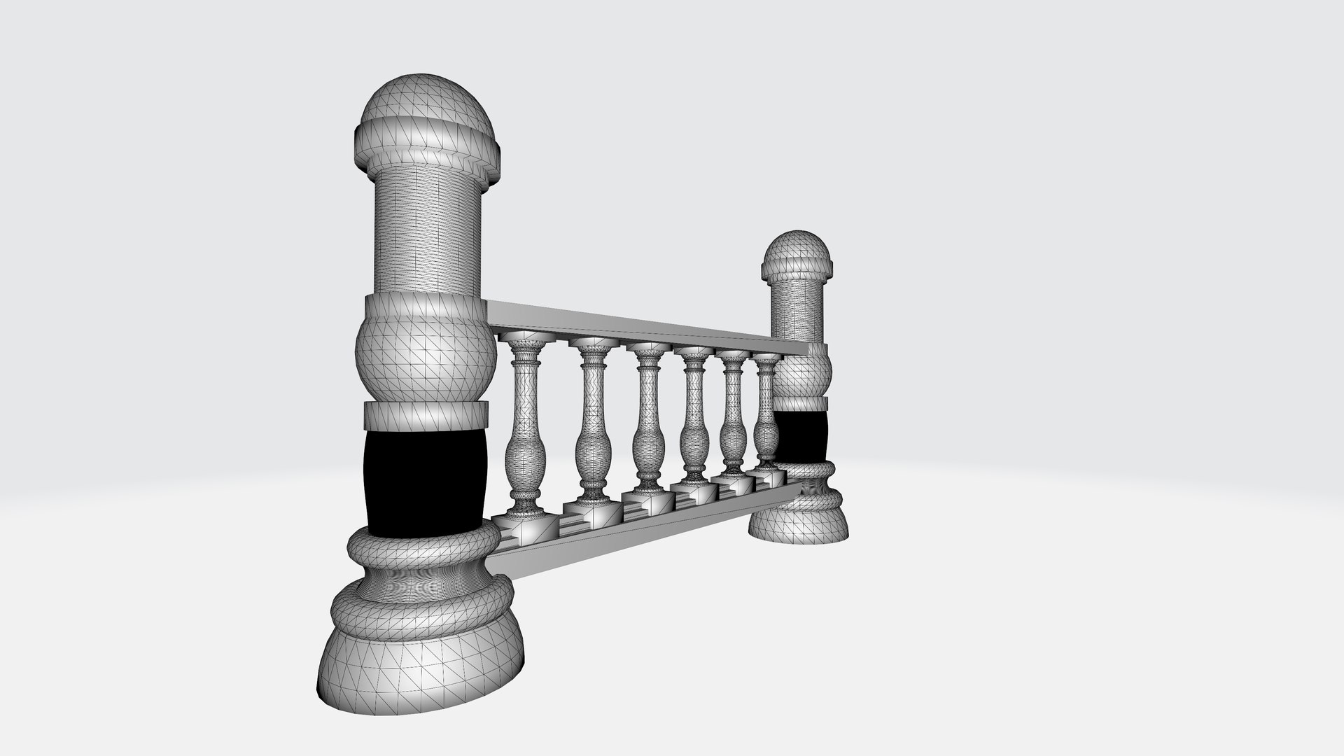 3D Model Virtual Balustrade Design Inspirations Stunning 3D Renderings ...