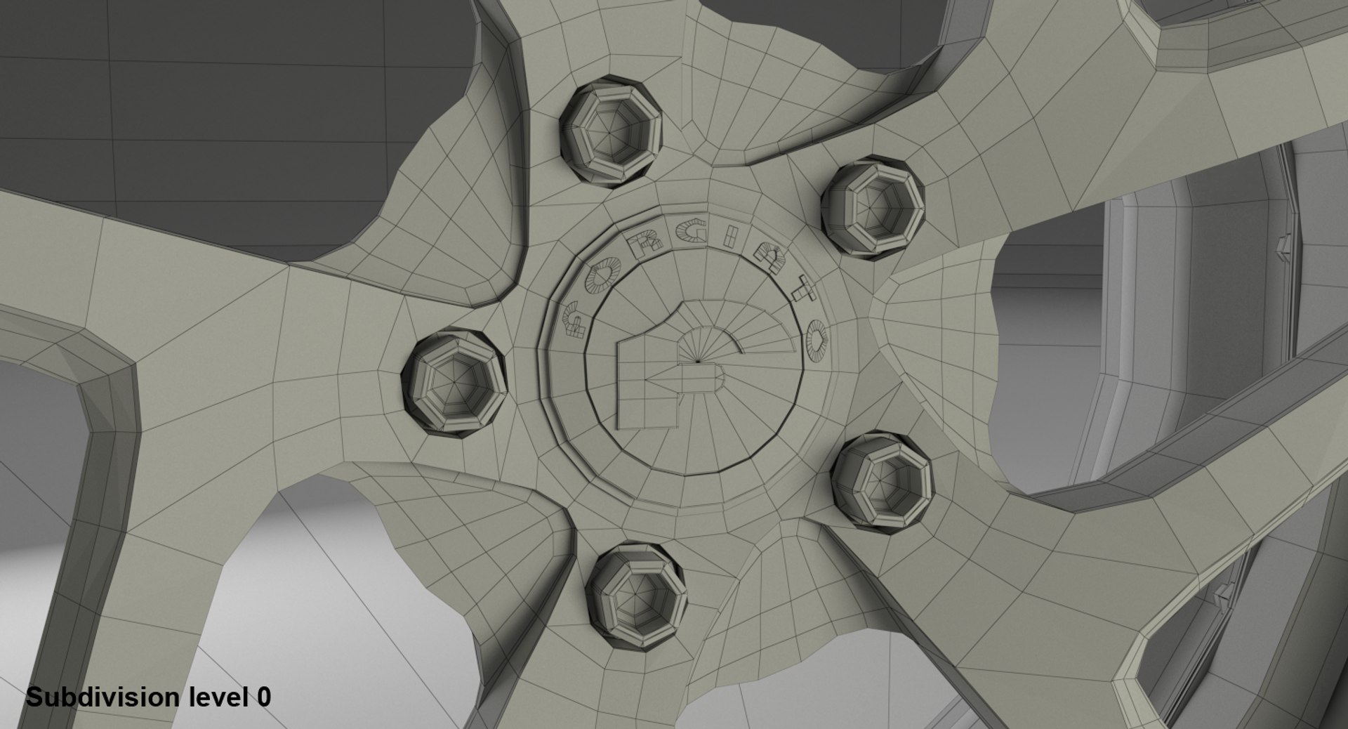 3D Tire Rim Model - TurboSquid 1373031