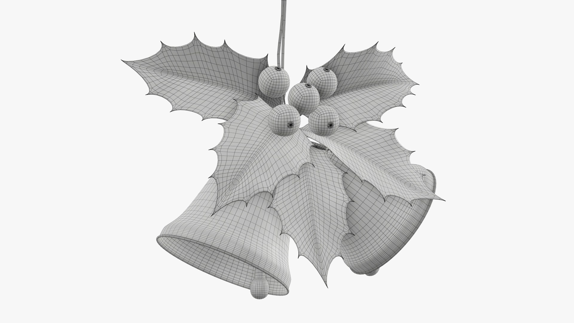 3D Christmas Bell Gold - TurboSquid 1645073