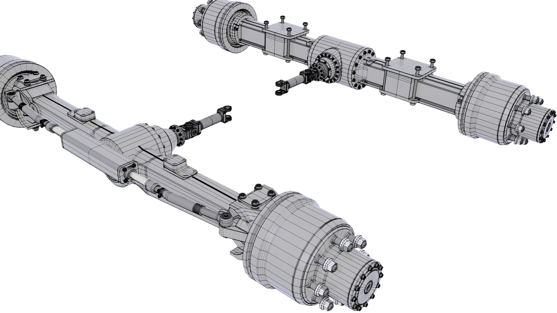 3D Suspension Axle Rear - TurboSquid 1581253