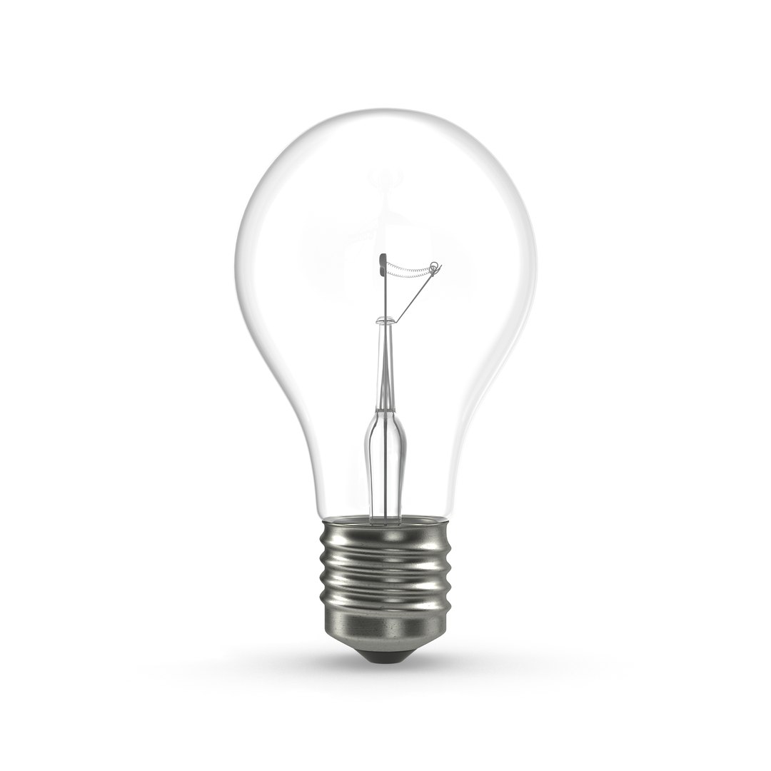 3d Electric Light Bulb