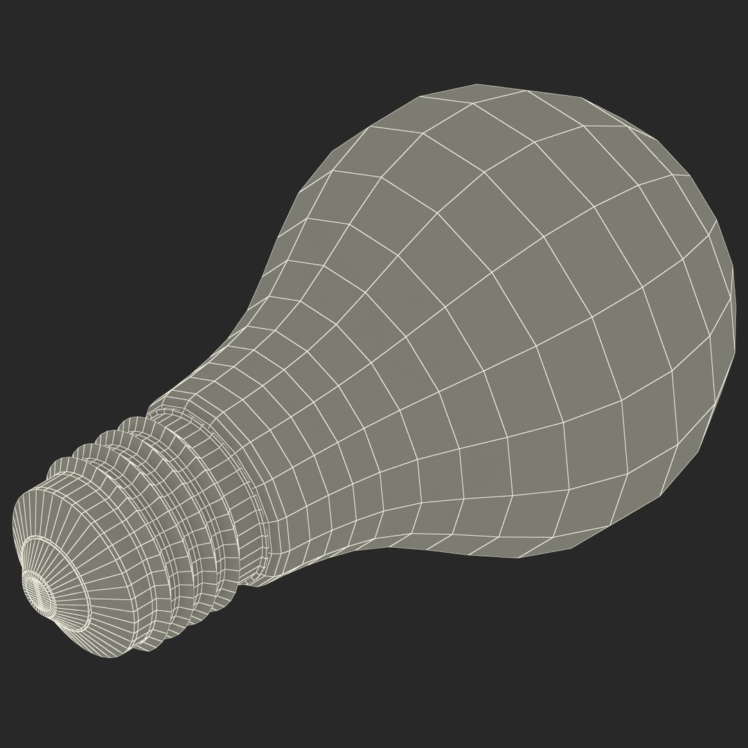 3d Electric Light Bulb