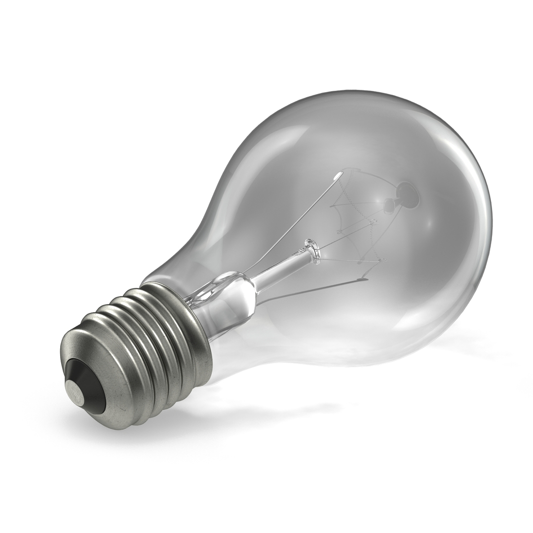 3d Electric Light Bulb