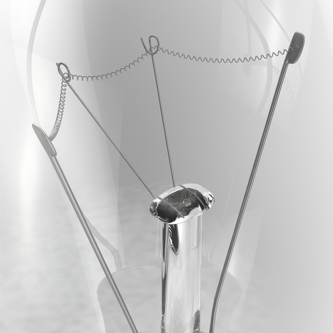 3d Electric Light Bulb
