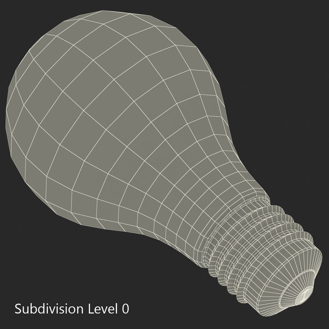 3d Electric Light Bulb