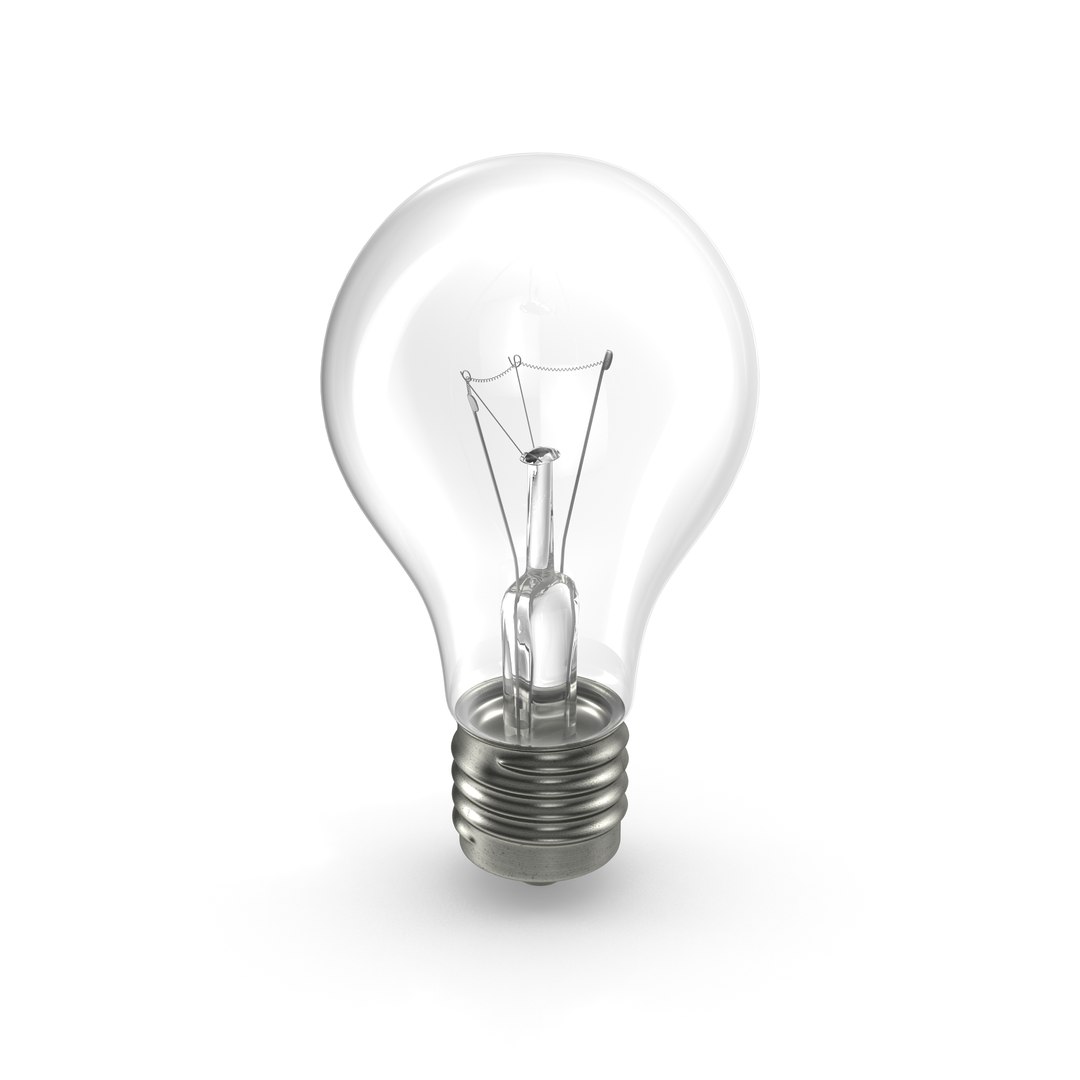 3d Electric Light Bulb