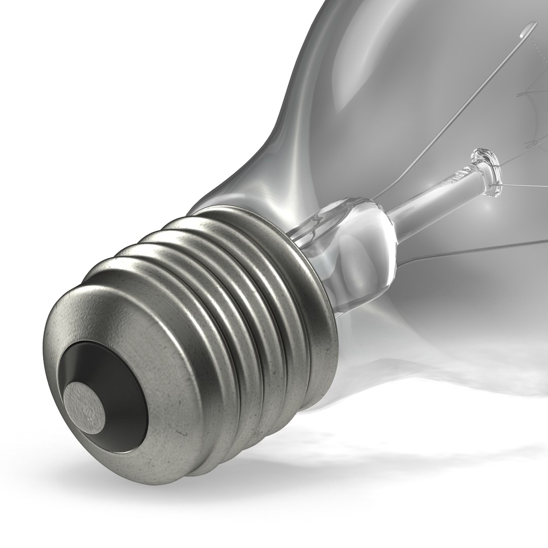 3d Electric Light Bulb