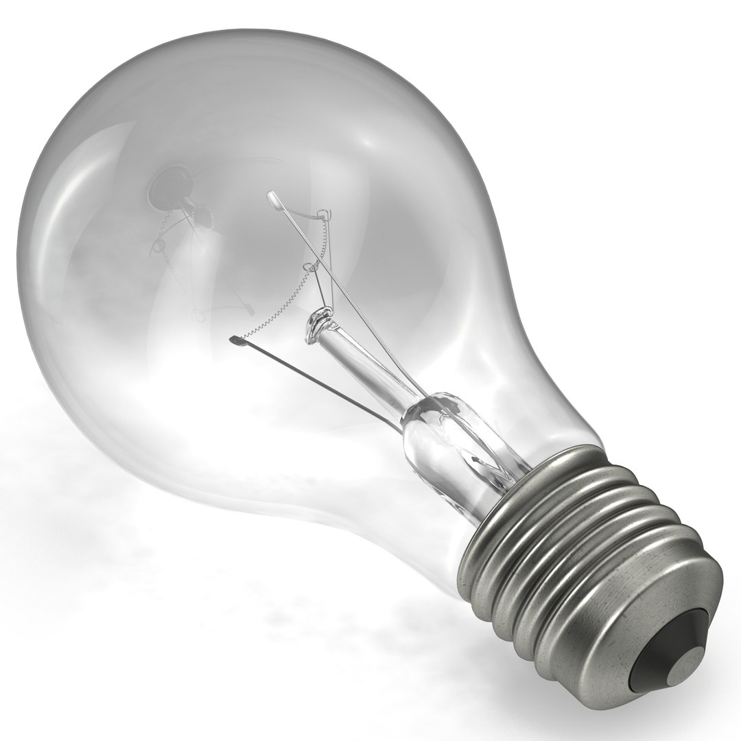 3d Electric Light Bulb