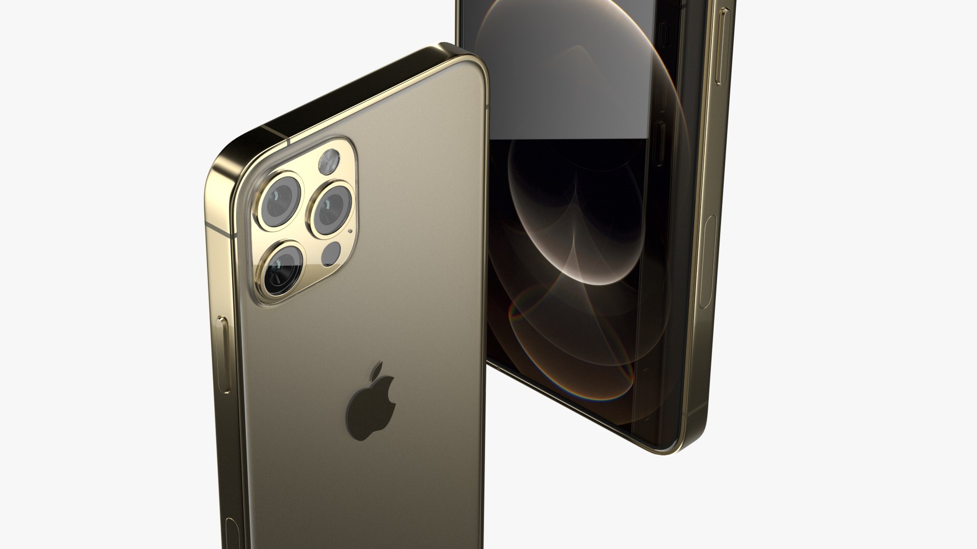 Iphone 12 Pro Gold Model - TurboSquid 1635710