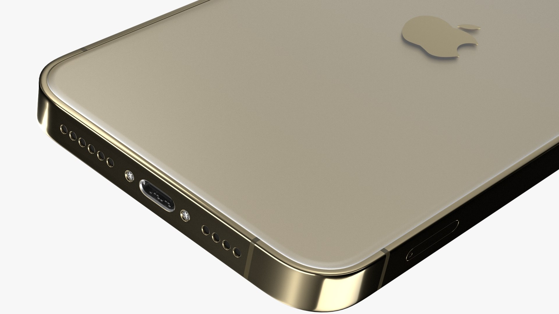 Iphone 12 Pro Gold Model - TurboSquid 1635710