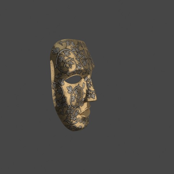 Golden mask 3D - TurboSquid 1666014