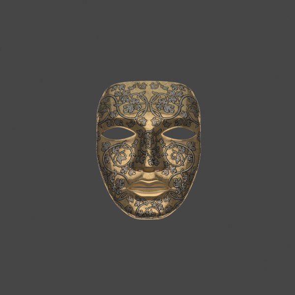 Golden mask 3D - TurboSquid 1666014