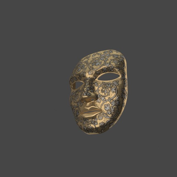 Golden mask 3D - TurboSquid 1666014
