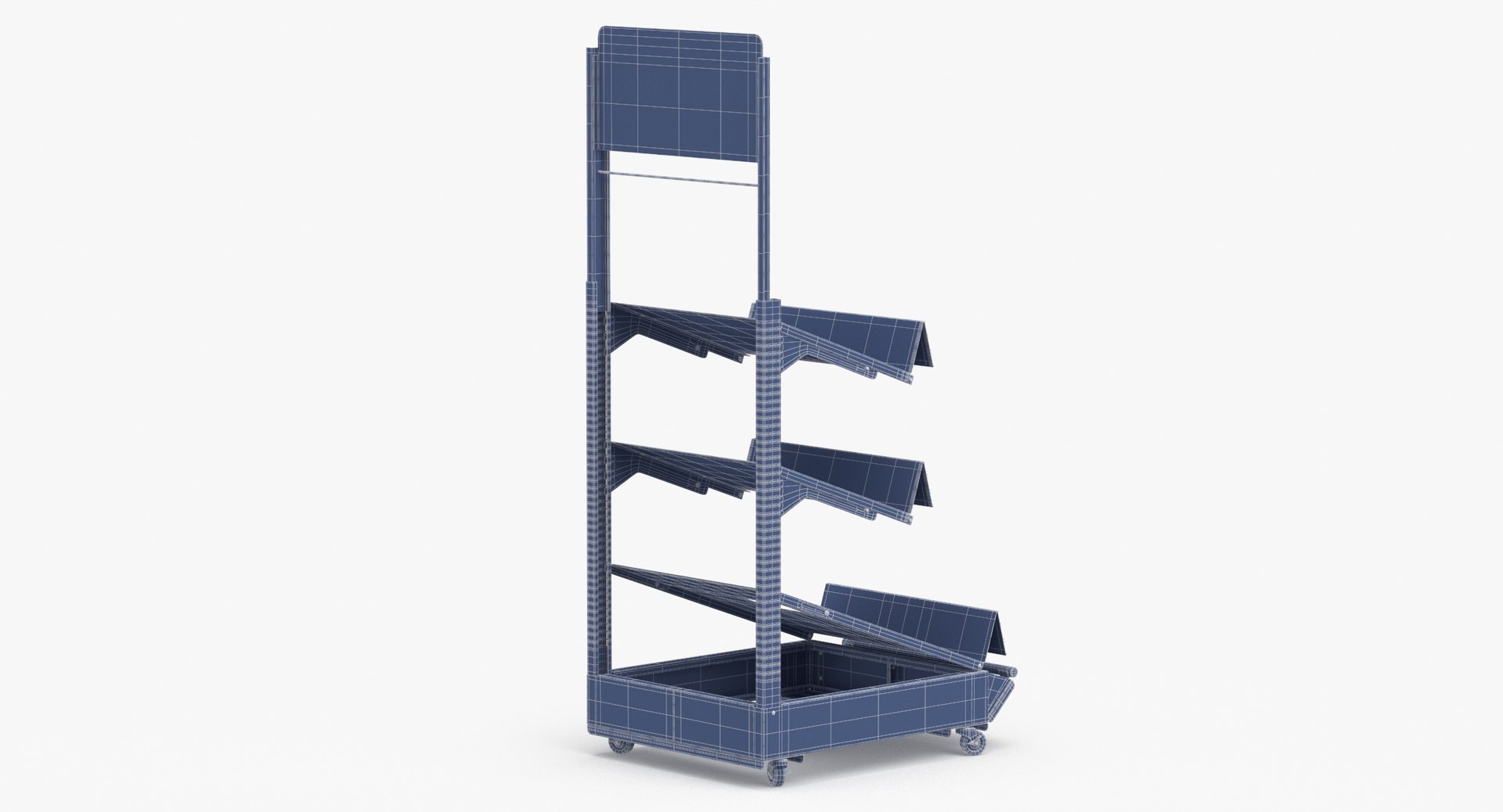 3D model Supermarket Modular Rack 01 - TurboSquid 2019565