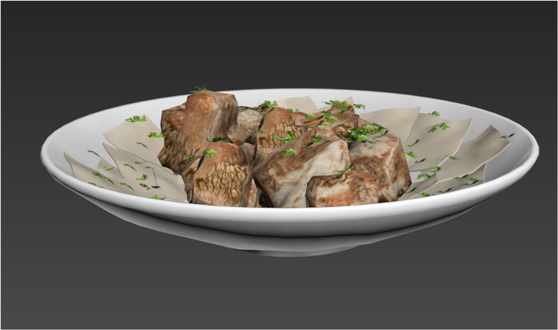 3D Dish 3 Model - TurboSquid 1240017