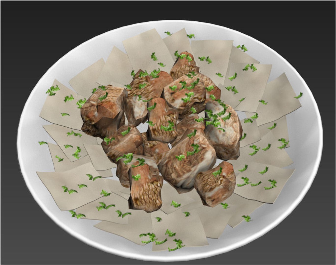 3D Dish 3 Model - TurboSquid 1240017