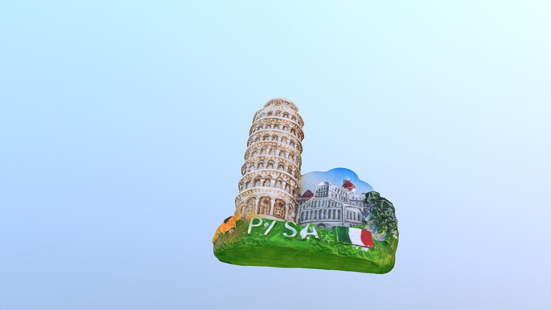 3D Leaning Tower Pisa Italy Model - TurboSquid 1629271