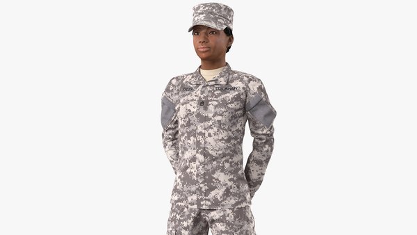 Black female soldier military 3D model - TurboSquid 1689389