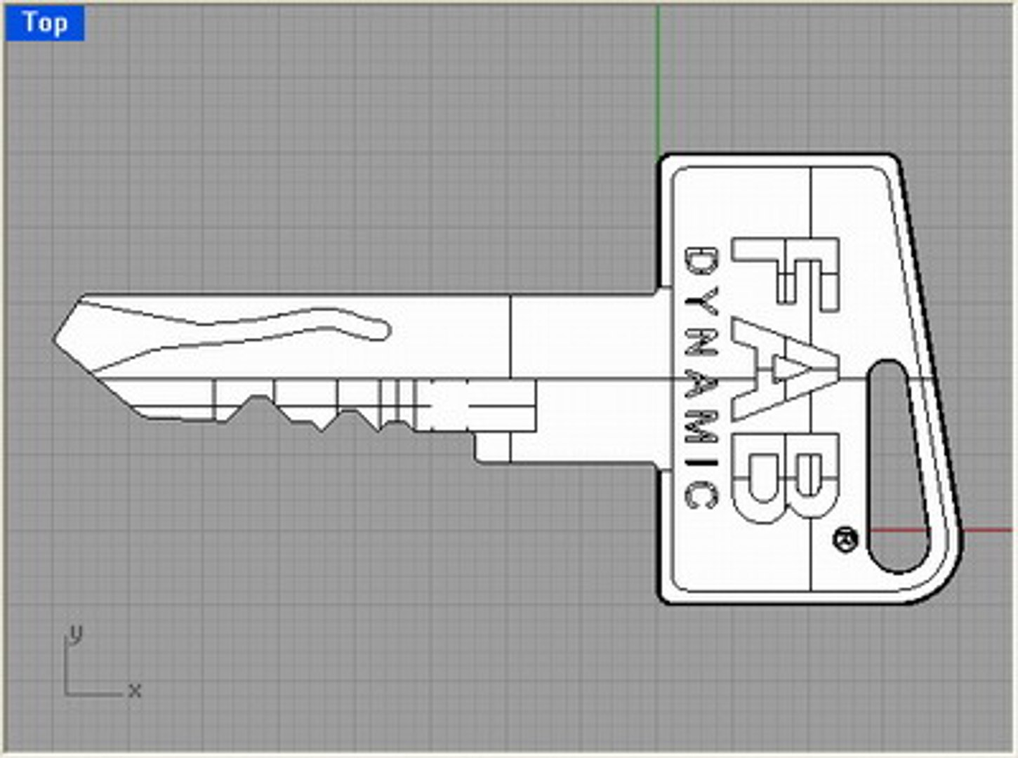 3ds max cylinder lock key