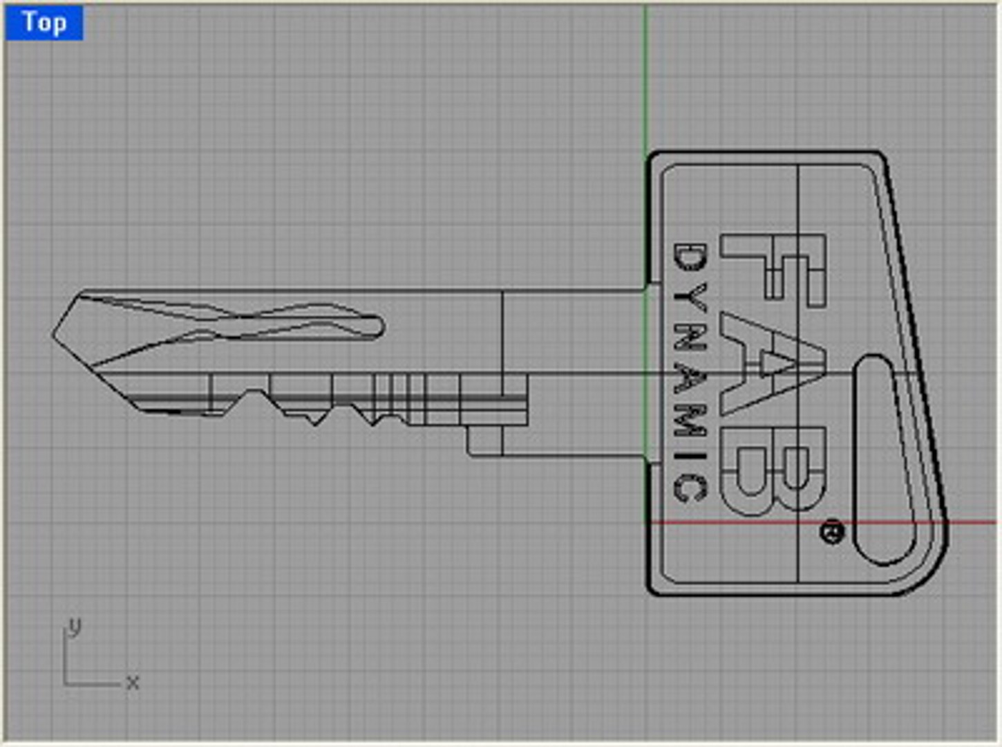 3ds max cylinder lock key