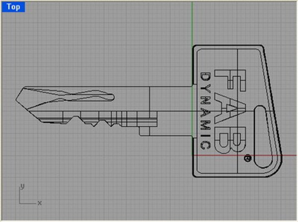 3ds max cylinder lock key
