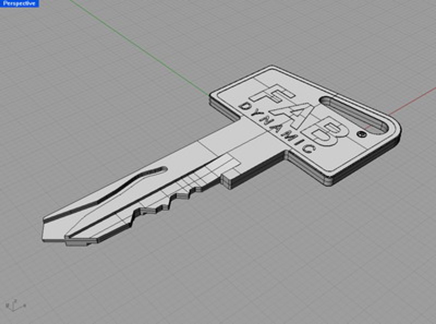 3ds max cylinder lock key
