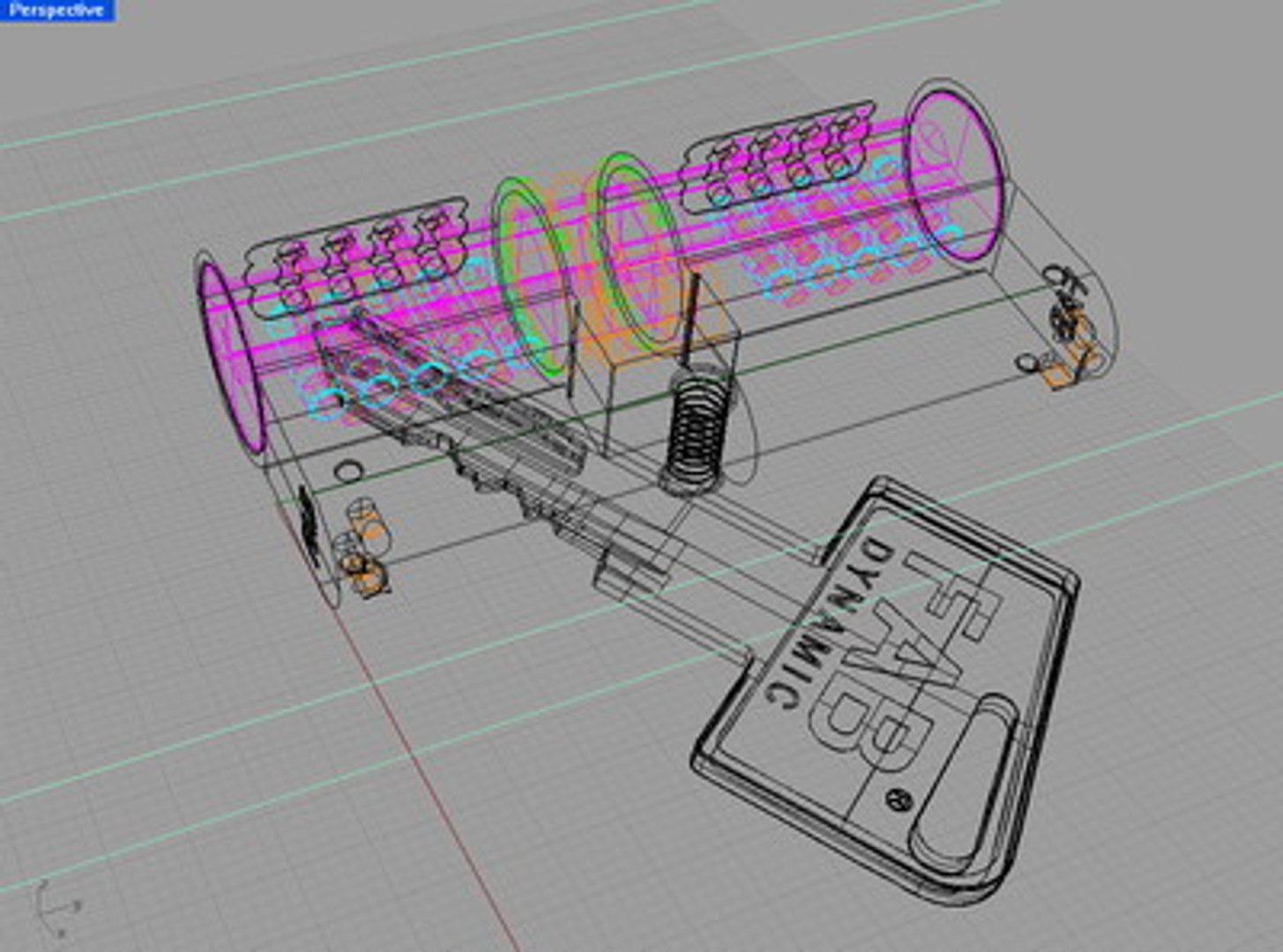 3ds Max Cylinder Lock Key
