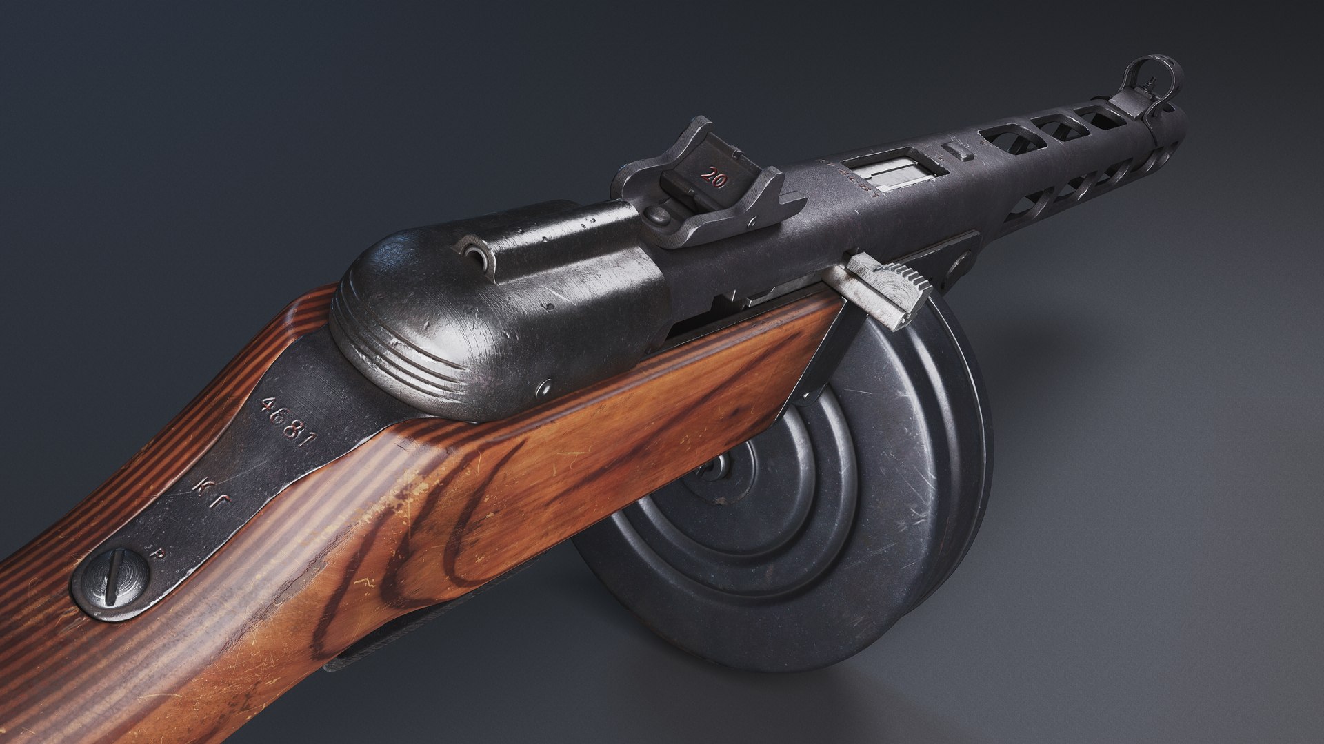 3D PPSH model - TurboSquid 1985016