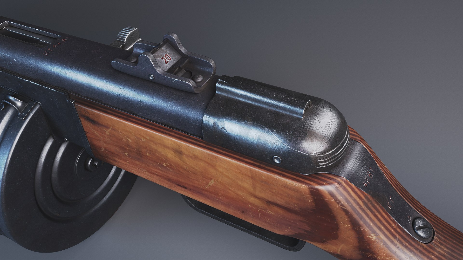 3D PPSH model - TurboSquid 1985016
