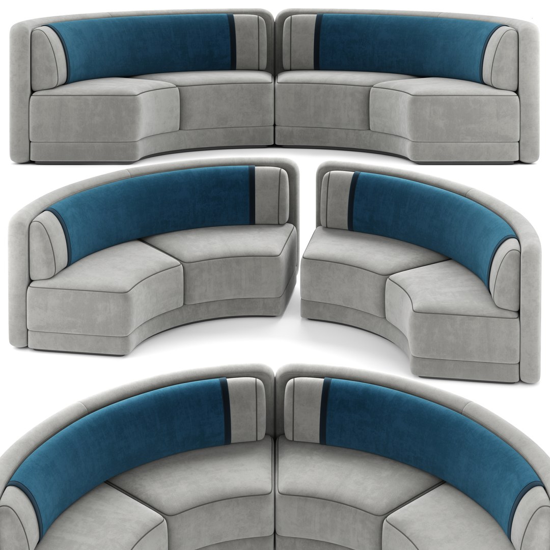 MD Round Sofa 003 3D Model - TurboSquid 1780449