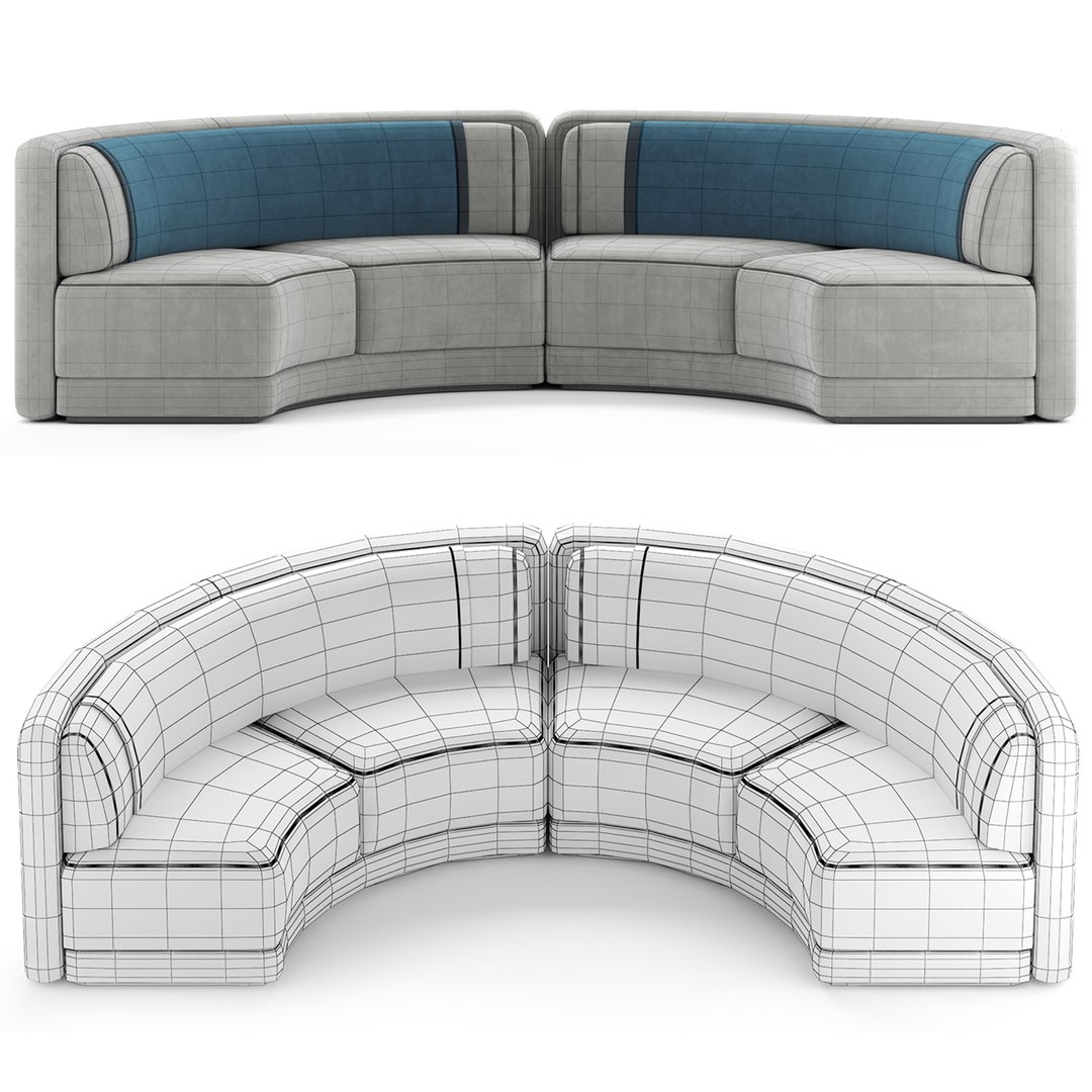 MD Round Sofa 003 3D Model - TurboSquid 1780449