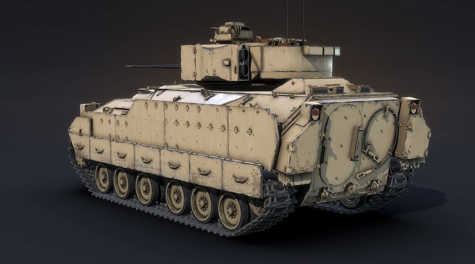 Low-poly m2a2 bradley 3D model - TurboSquid 1290109