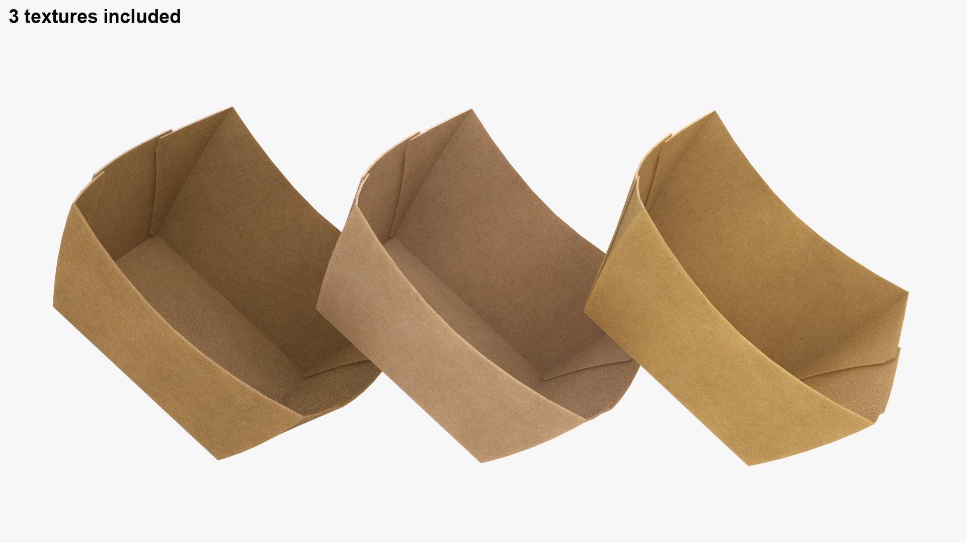 3D Model Paper Plate Tray Collection - TurboSquid 2149419