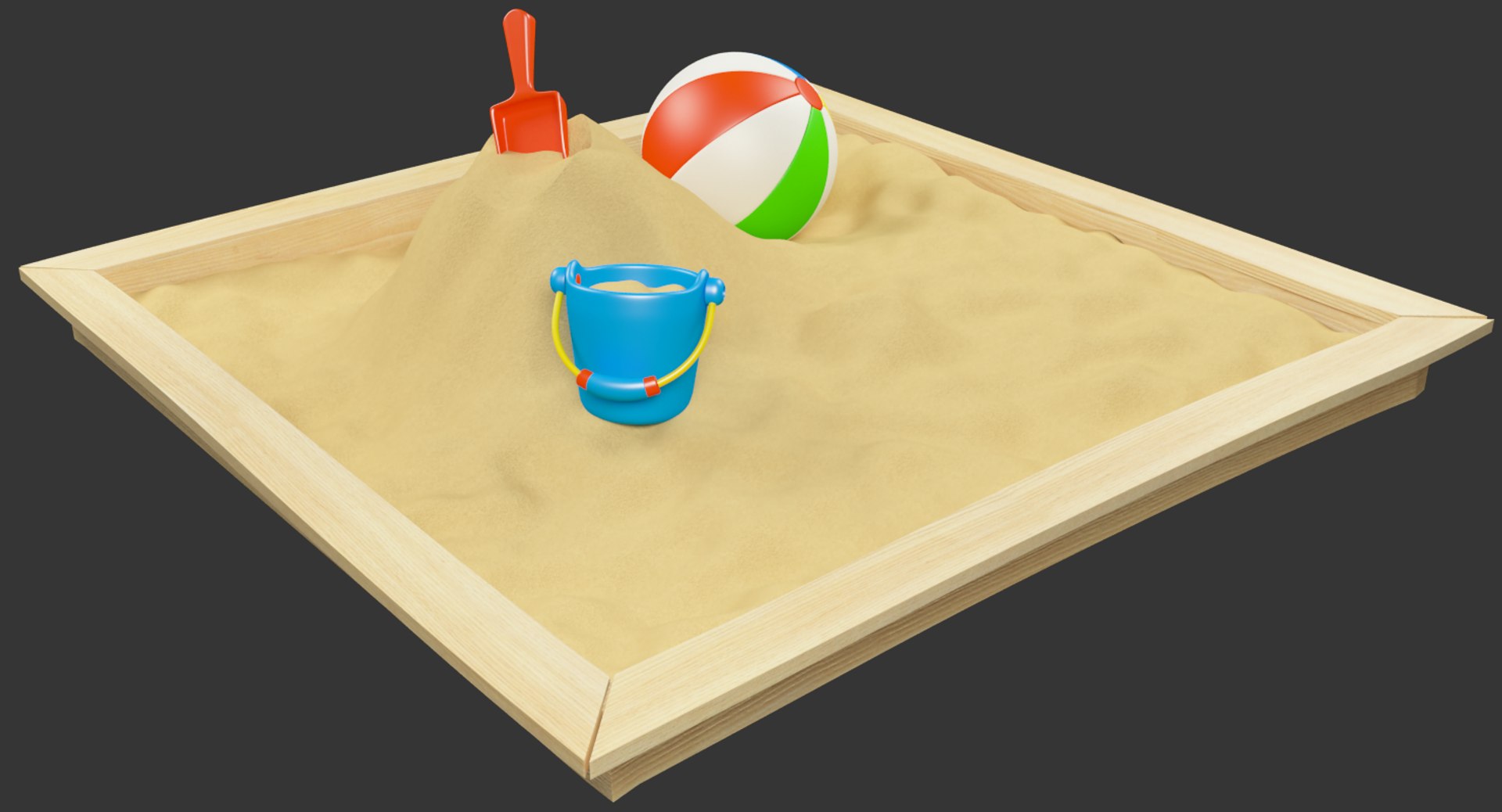 3D Model Sandbox Sand Box - TurboSquid 1212981