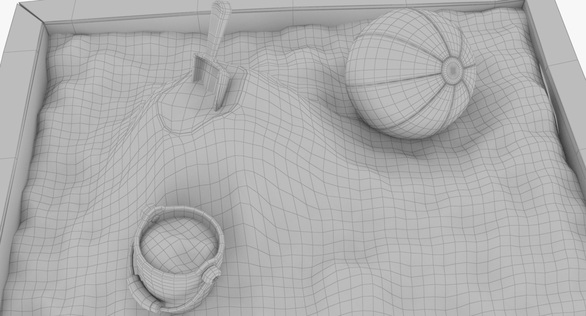 3D Model Sandbox Sand Box - TurboSquid 1212981