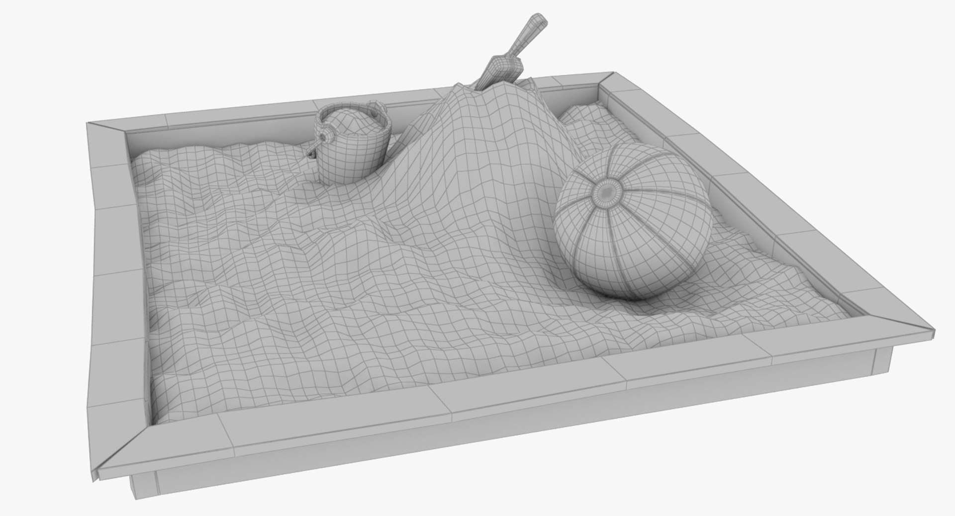 3D Model Sandbox Sand Box - TurboSquid 1212981